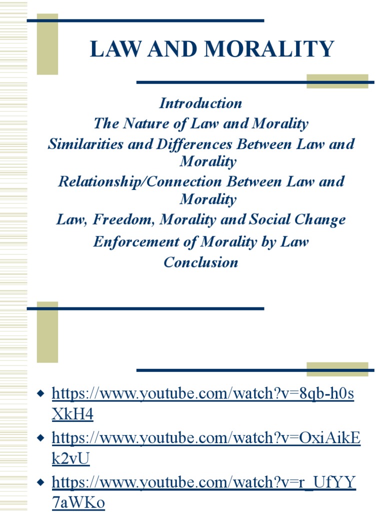 Topic 3b. Law & Morality | PDF | Morality | Conscience