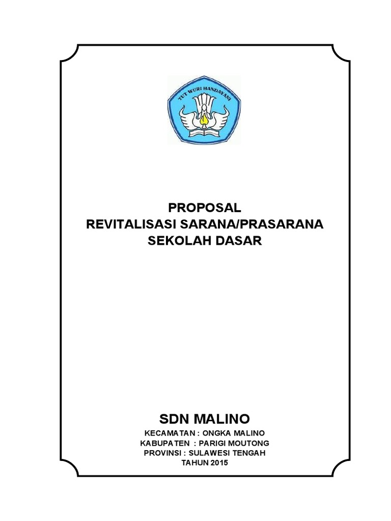 Proposal Revitalisasi SDN MALINO | PDF