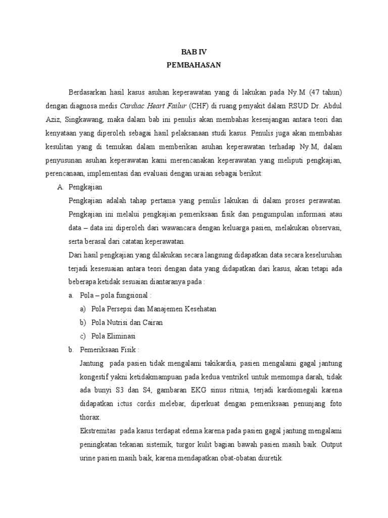 BAB 4 Pembahasan CHF | PDF