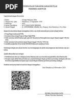 Surat Pernyataan Tanggung Jawab Mutlak SPTJM Bsu (Teguh Prasetya Utama, S.T) Terbaru | PDF