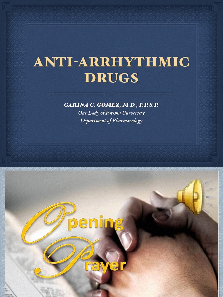 Anti-Arrhythmic Drugs Overview | PDF | Cardiac Electrophysiology | Heart