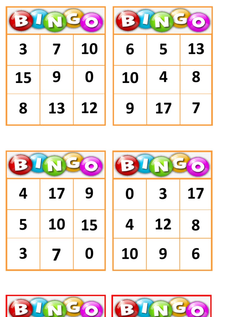 Bingo de Numeros