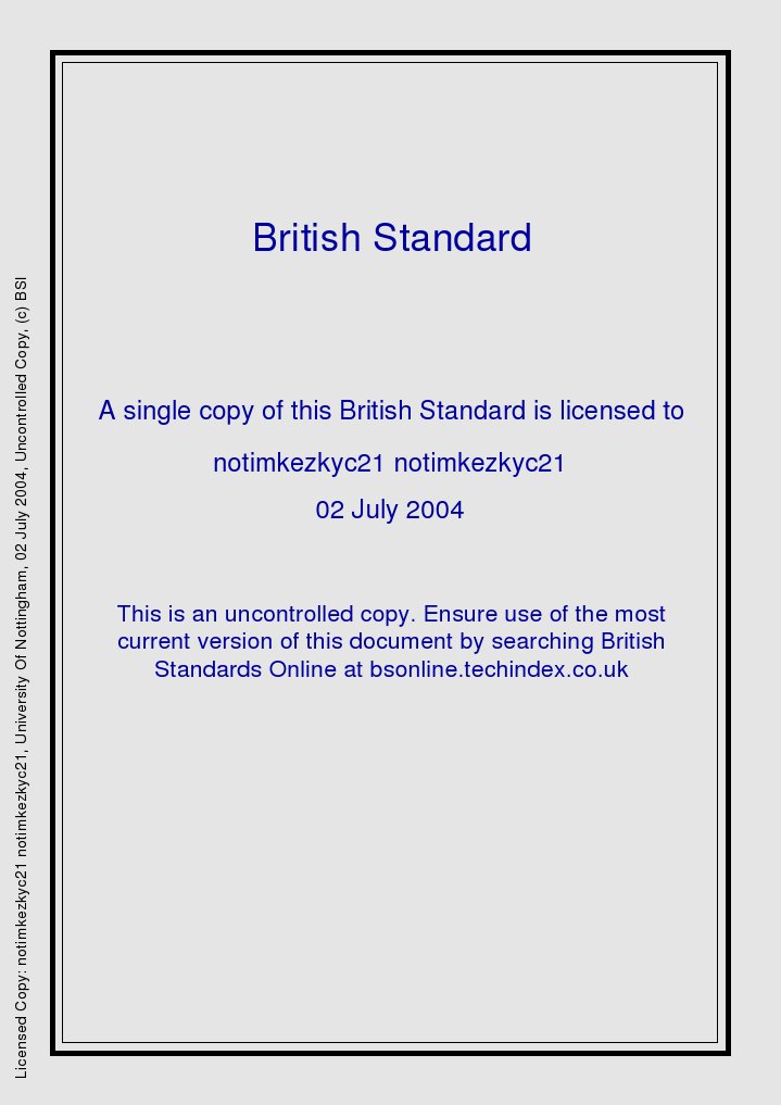 BS 4500 British Standard Overview | PDF