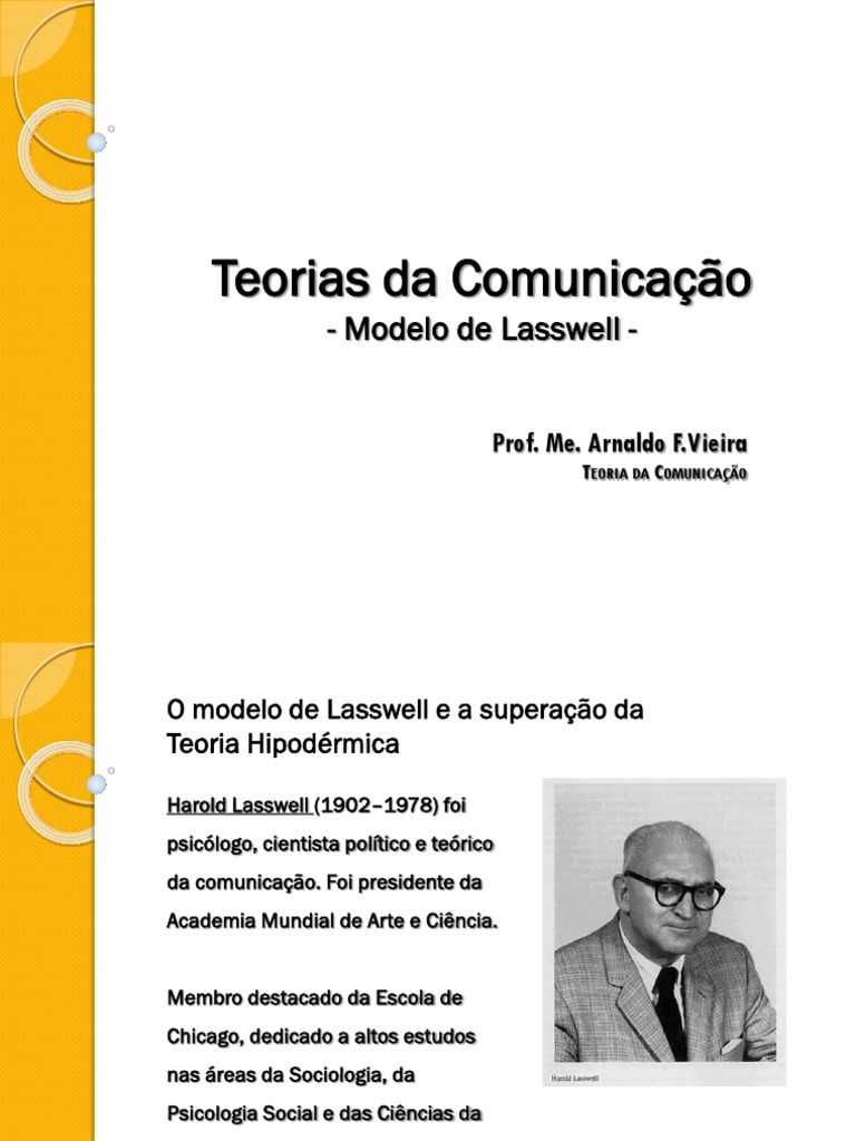 Modelo Lasswell comunicação | PDF | Comunicação | Science