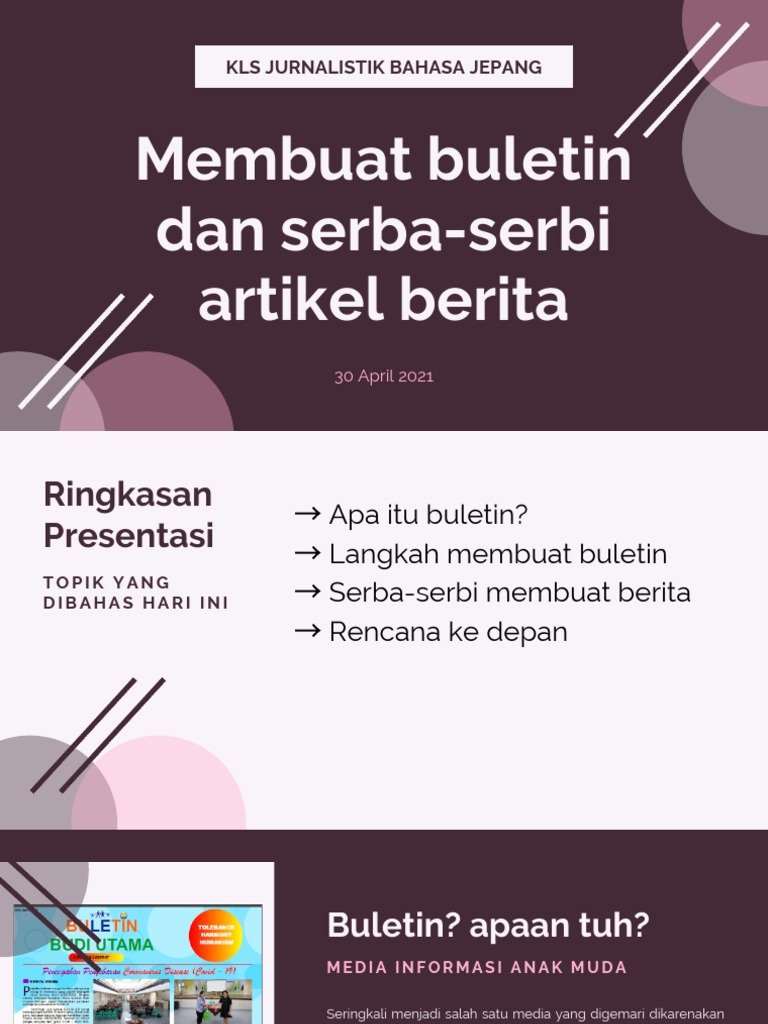 Panduan Membuat Buletin Sekolah | PDF | Karier & Perkembangan | Ilmu Sosial