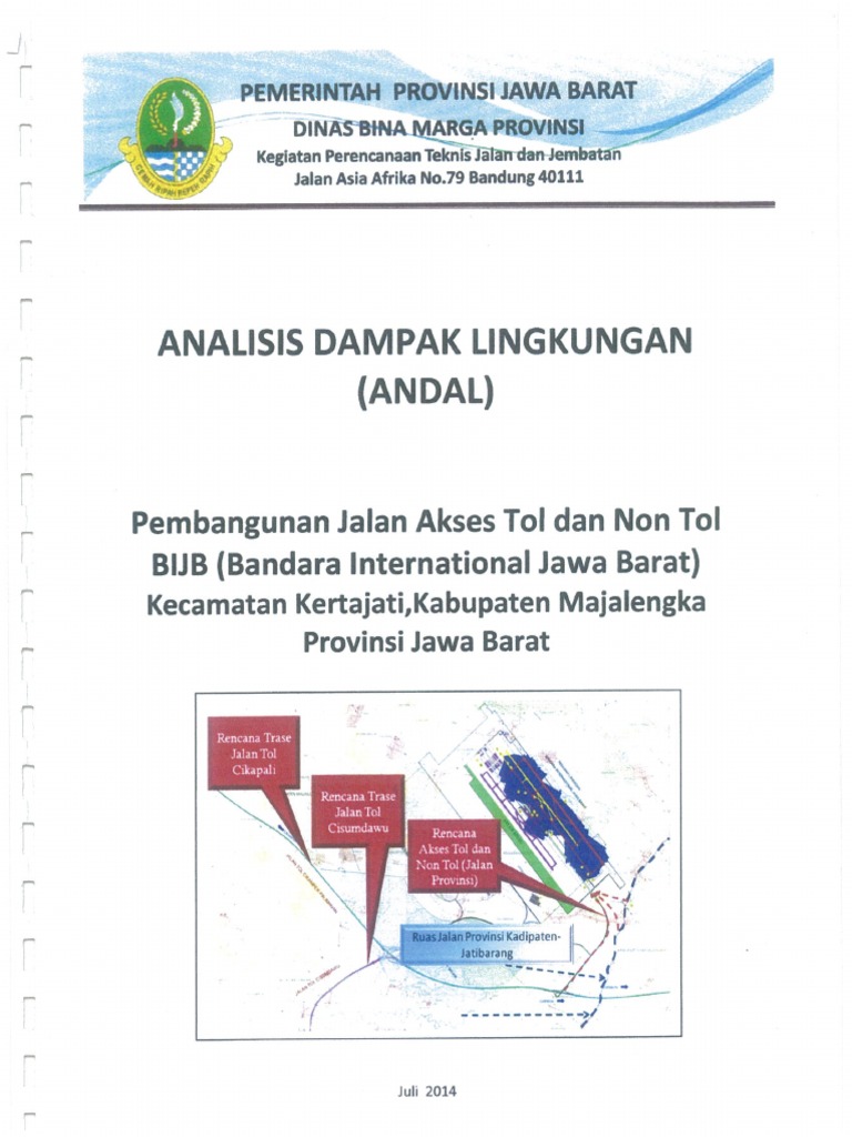XPLS LMS001 04TOLR Amdal Konstruksi Akses Jalan Tol | PDF