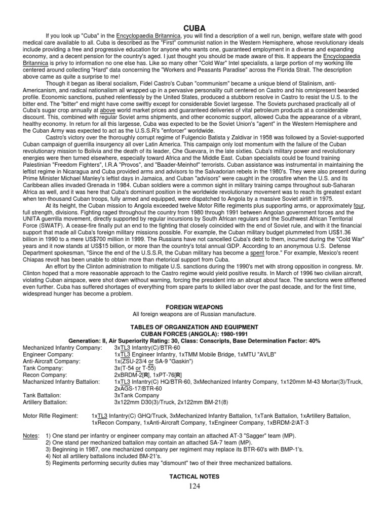 09 Cuba | PDF | Battalion | Cuba