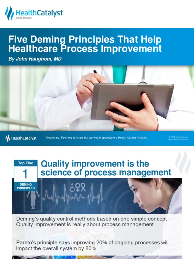5 Deming Principles That Help Healthcare Process Improvement | PDF ...