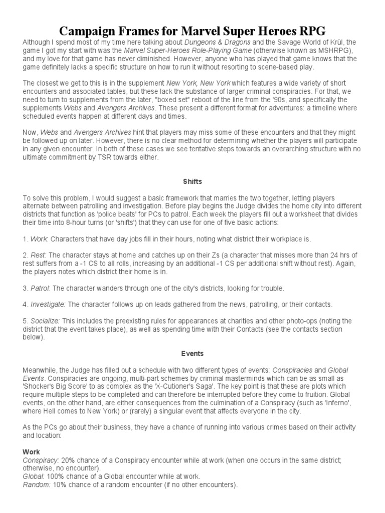 A Framework for Campaigns: Using Shifts, Events and Investigations to ...