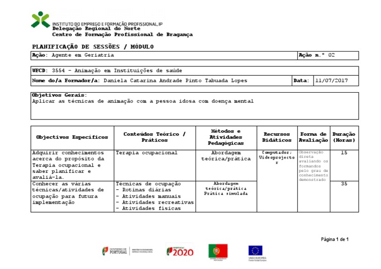 UFCD 3554 - Planificação | PDF