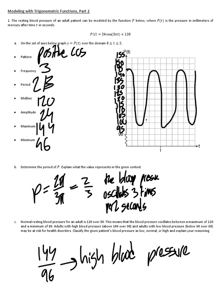10.5 Modeling With Trigonometric Functions, Part 2 | PDF | Wavelength ...
