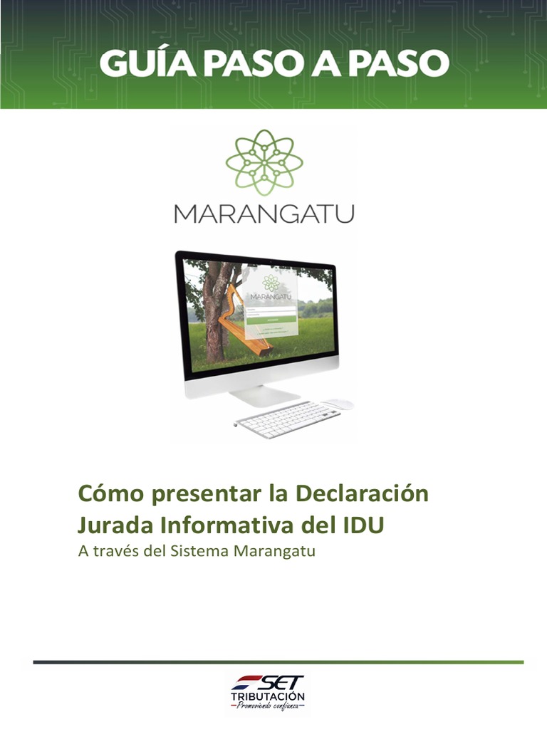 Guía Paso a Paso - Cómo presentar la Declaración Jurada Informativa del IDU | PDF | Business ...