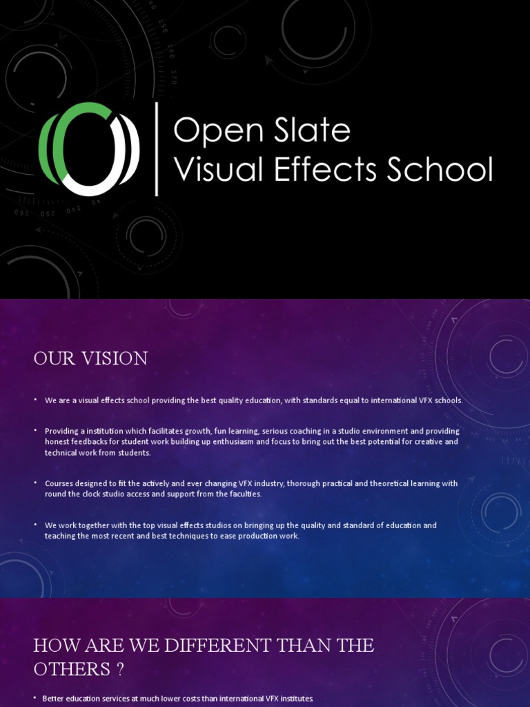 Open Slate VFX - VFX/ Animation Course in Pune | PDF | Computer ...