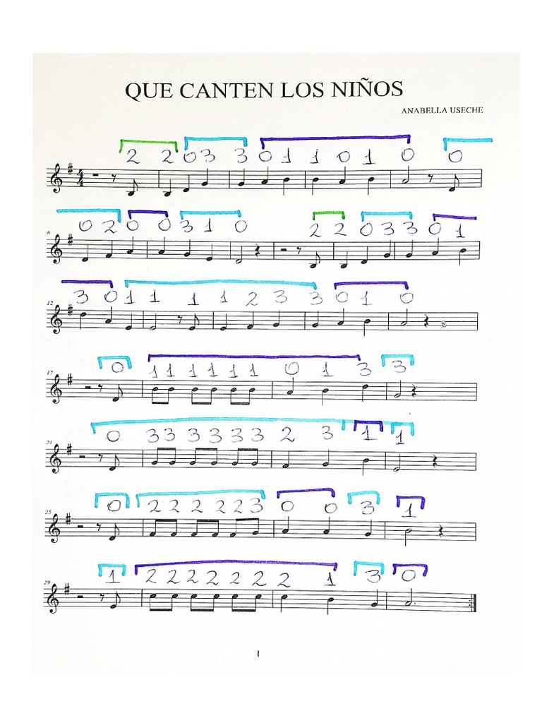 Que Canten Los Niños Violín 2 | PDF