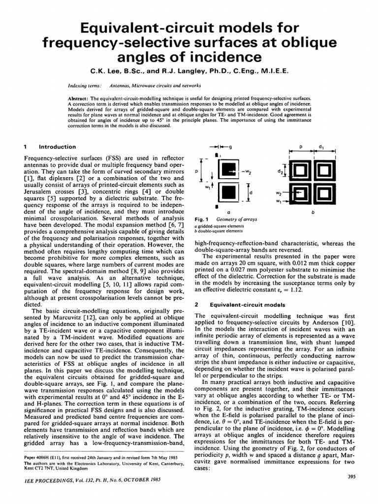 Equivalent-Circuit Models For | PDF | Applied And Interdisciplinary ...