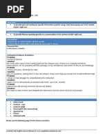 CELTA Lesson Plan | PDF | Fluency | Lesson Plan