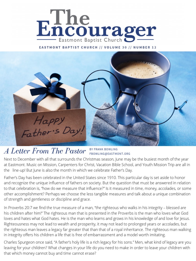 The Encourager - June 13, 2021 | PDF | Lunch | Jesus
