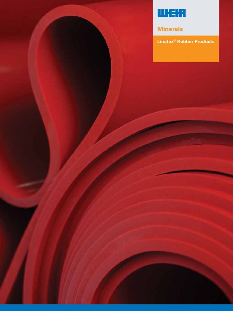Minerals: Linatex Rubber Products | PDF | Natural Rubber | Wear