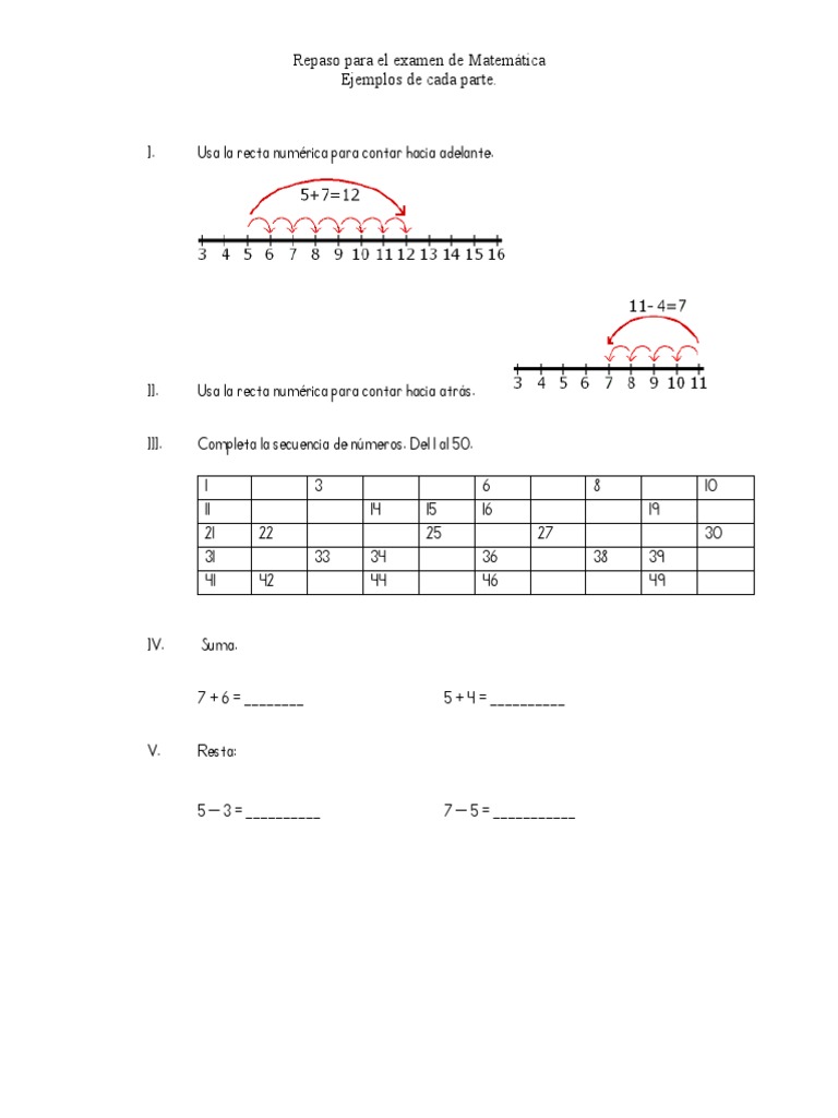 Repaso de Sumas y Restas para Primer Grado | PDF | Métodos y materiales ...