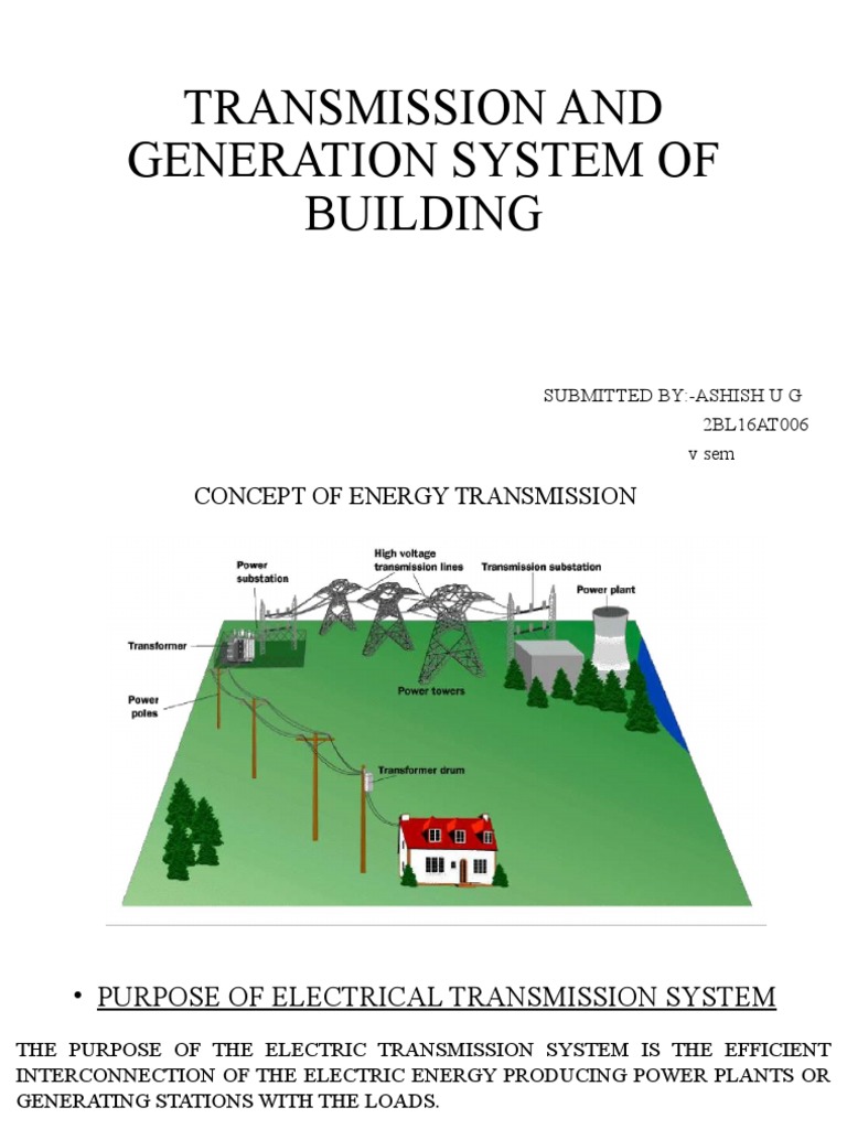 Transmission and Generation System of Building | PDF | Power Station ...