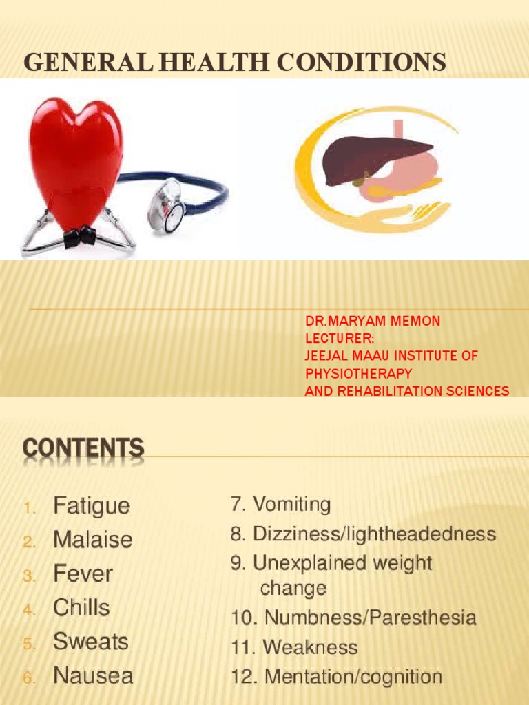 General Health Conditions | PDF