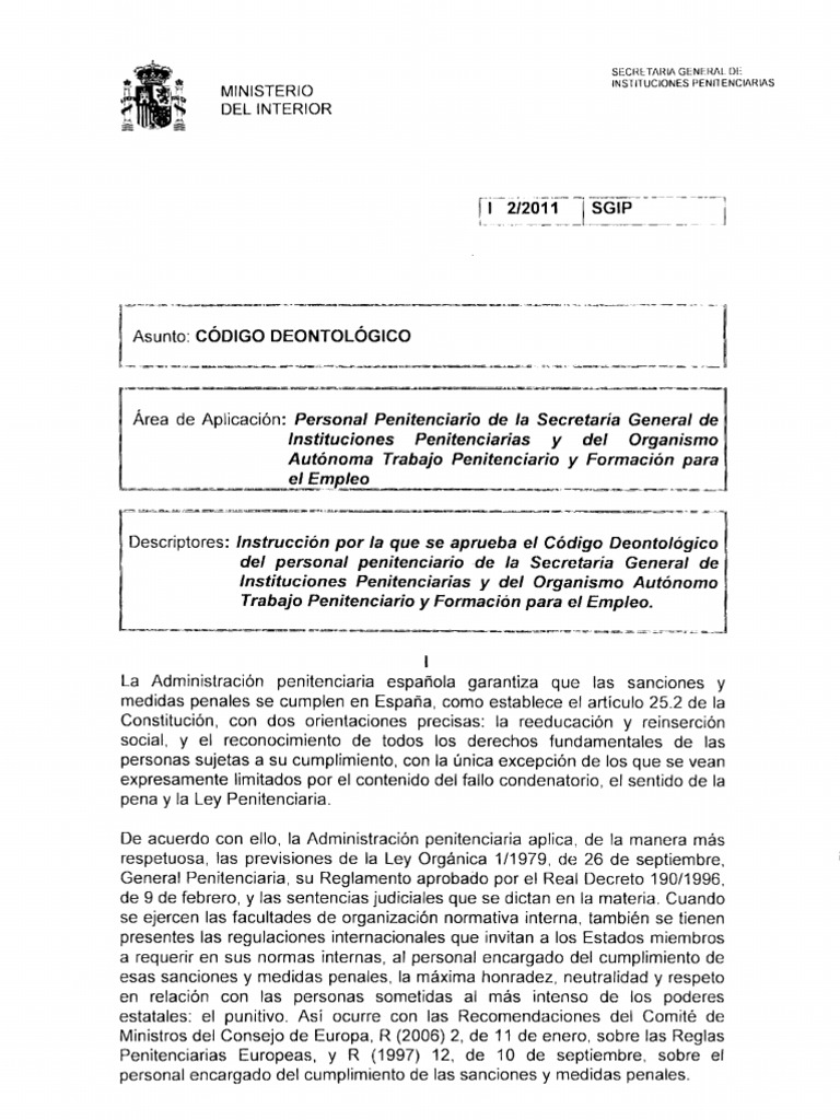 Código Deontológico | PDF