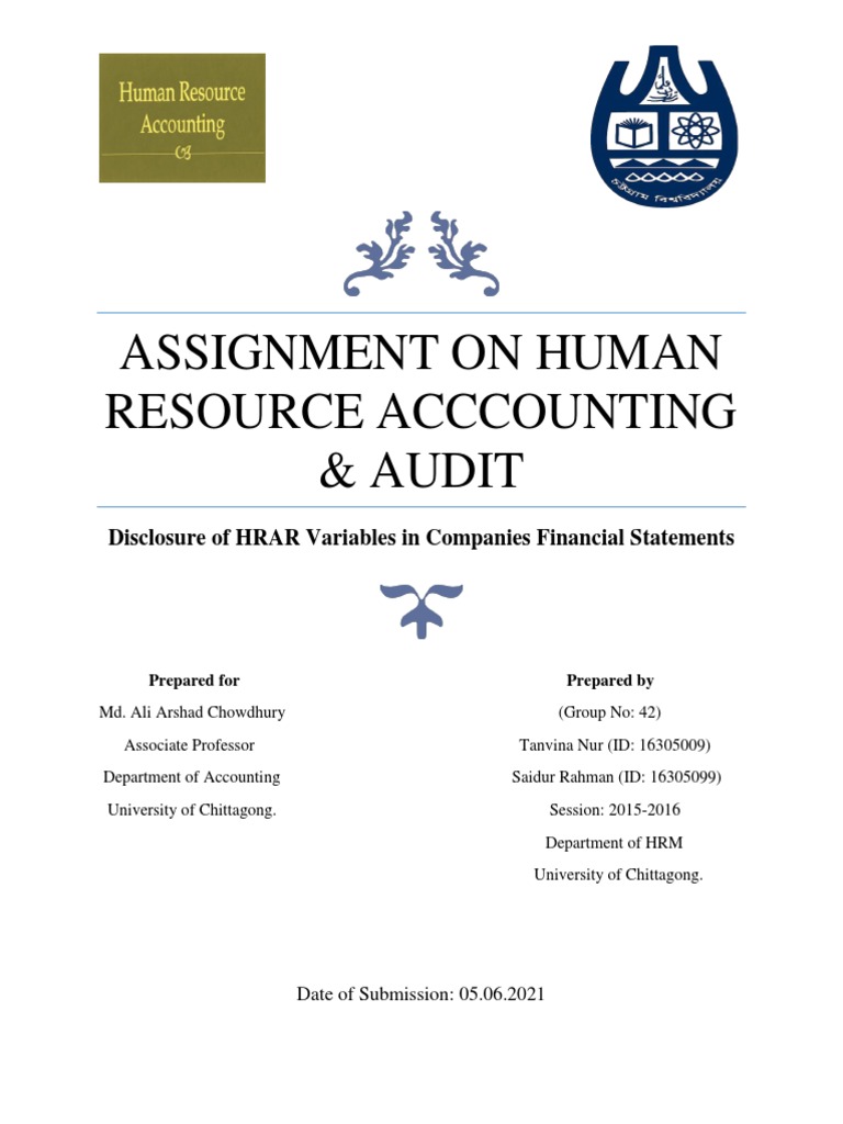 Human Resource Accounting & Audit | PDF | Financial Services | Business