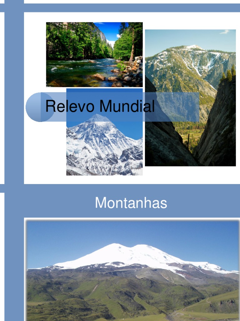 Relevo Mundial | PDF | Montanhas | Geografia