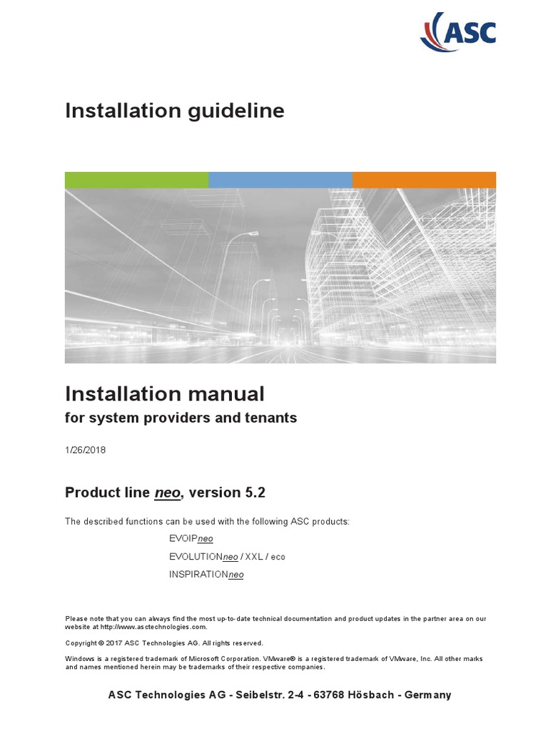 Installation Guideline: For System Providers and Tenants | PDF ... Installation Guideline: For System Providers and Tenants | PDF ...