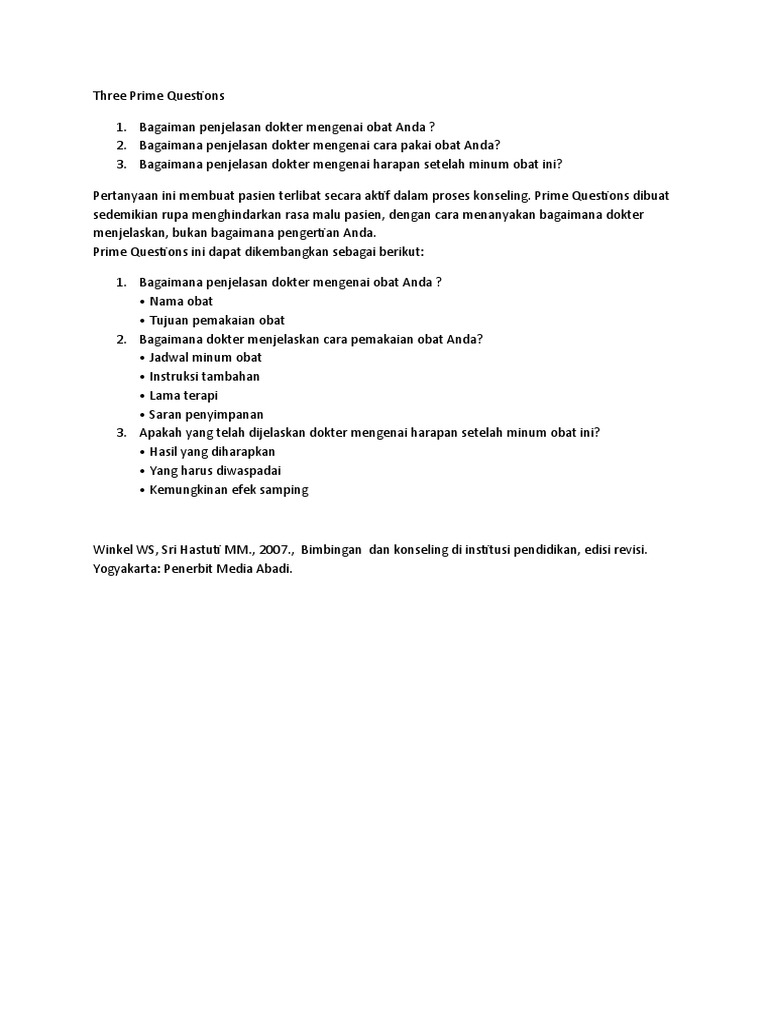 Three Prime Questions | PDF