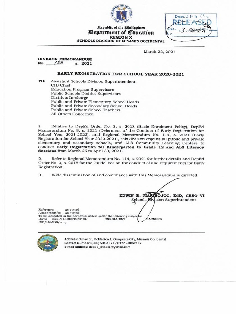 DepED Mis Occ - CCF - 000036 | PDF