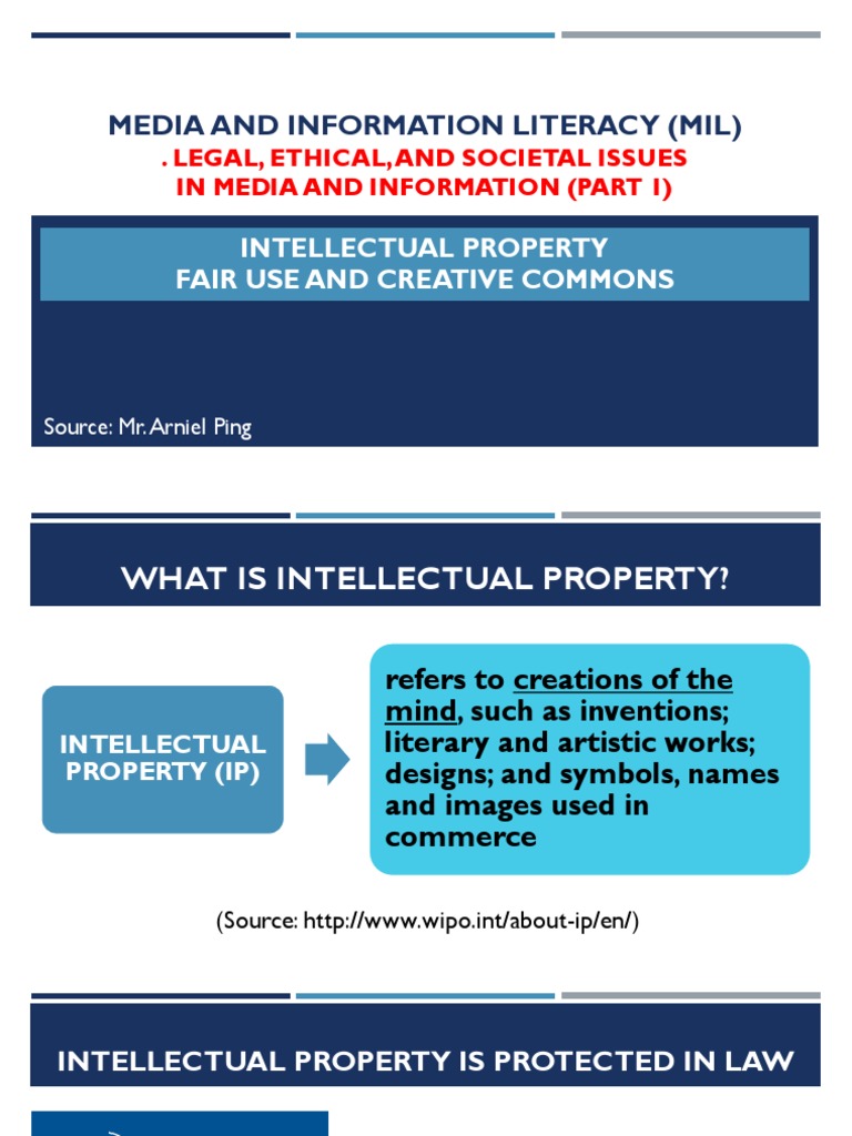 Intellectual Property Fair Use Creative Commons | PDF | Intellectual ...