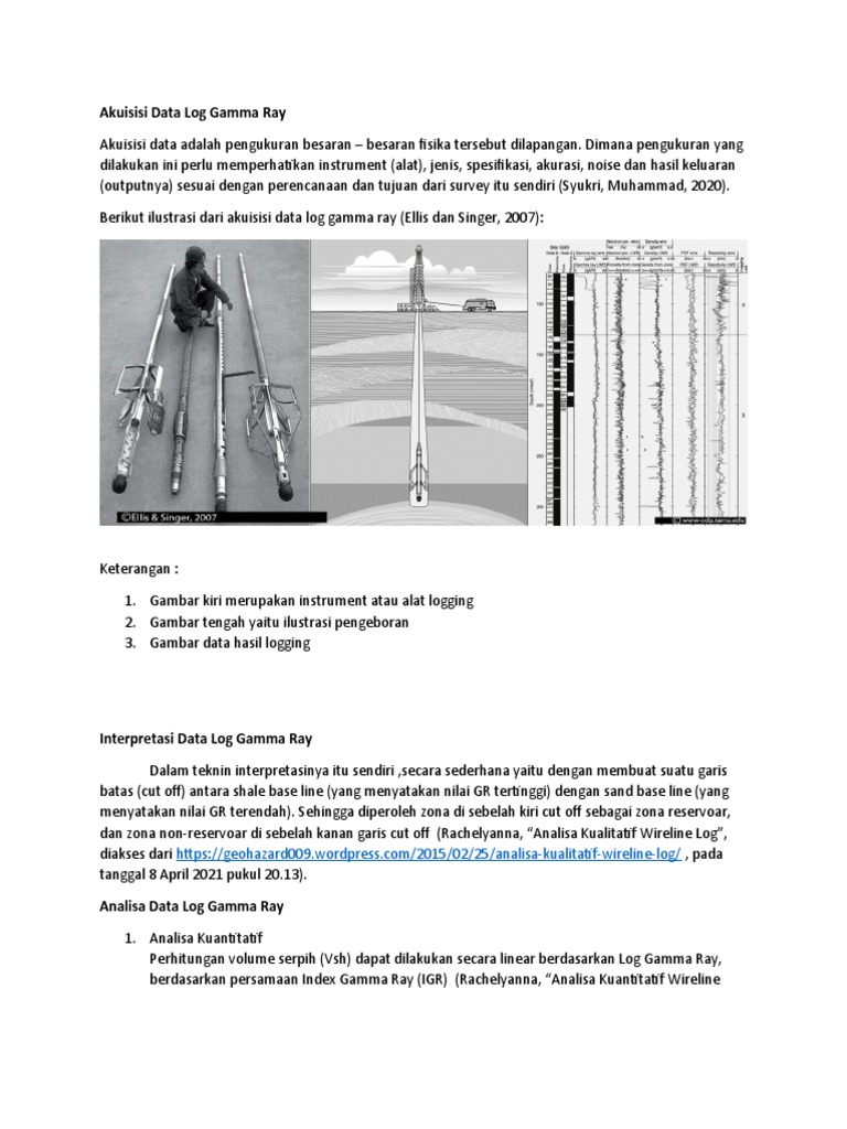 Akuisisi Data, Interpretasi Dan Analisa Log Gamma Ray | PDF | Teknologi ...