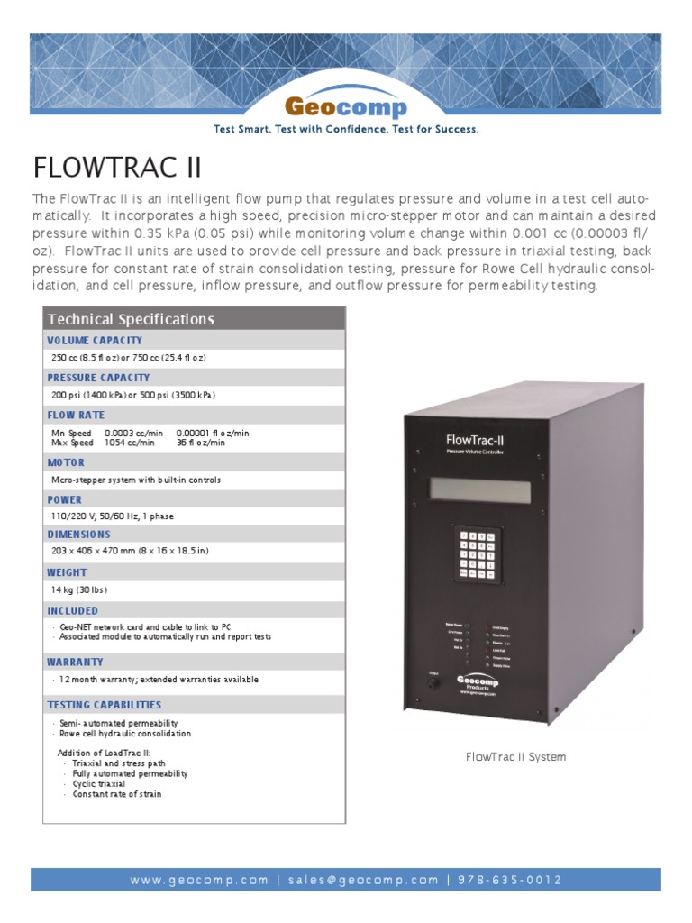 Geocomp FlowTrac II | PDF