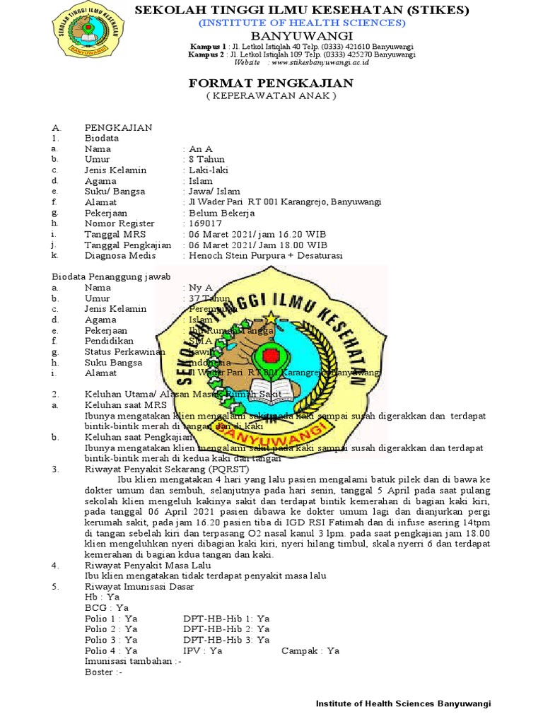 Askep Anak HSP | PDF