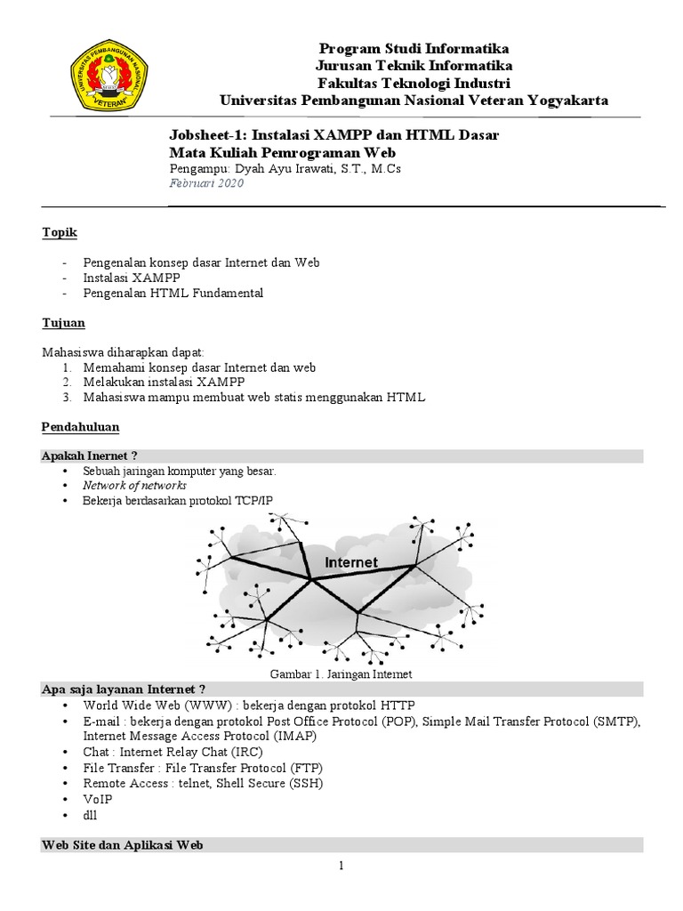 HTML - Jobsheet | PDF