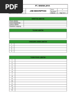 Contoh Format Job-Description | PDF