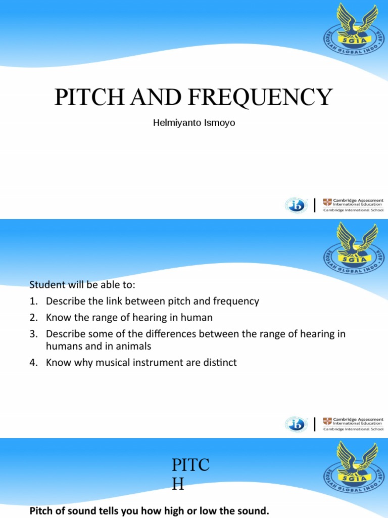 Pitch and Frequency | PDF | Sound | Frequency