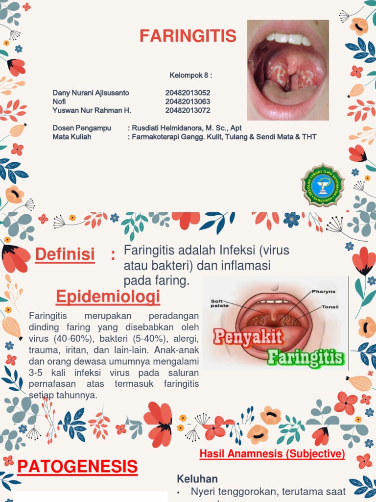 Tatalaksana dan Epidemiologi Faringitis | PDF | Kesehatan Holistik ...