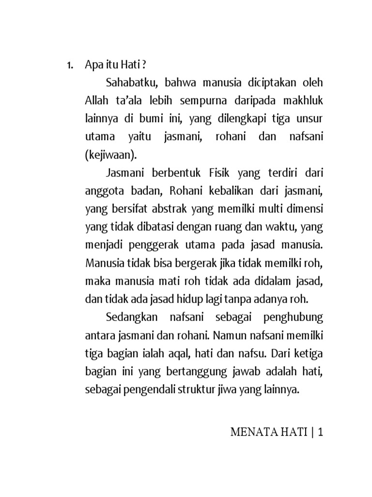 Menata Hati | PDF