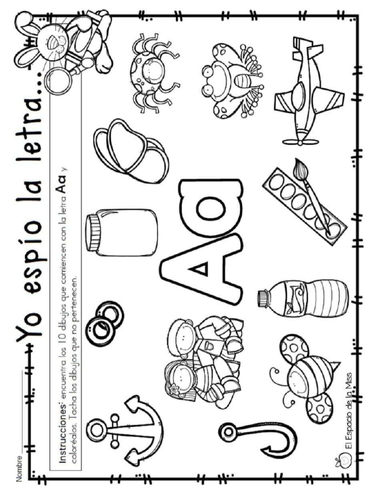 Yo Espio La Letra ABECEDARIO Completo | PDF