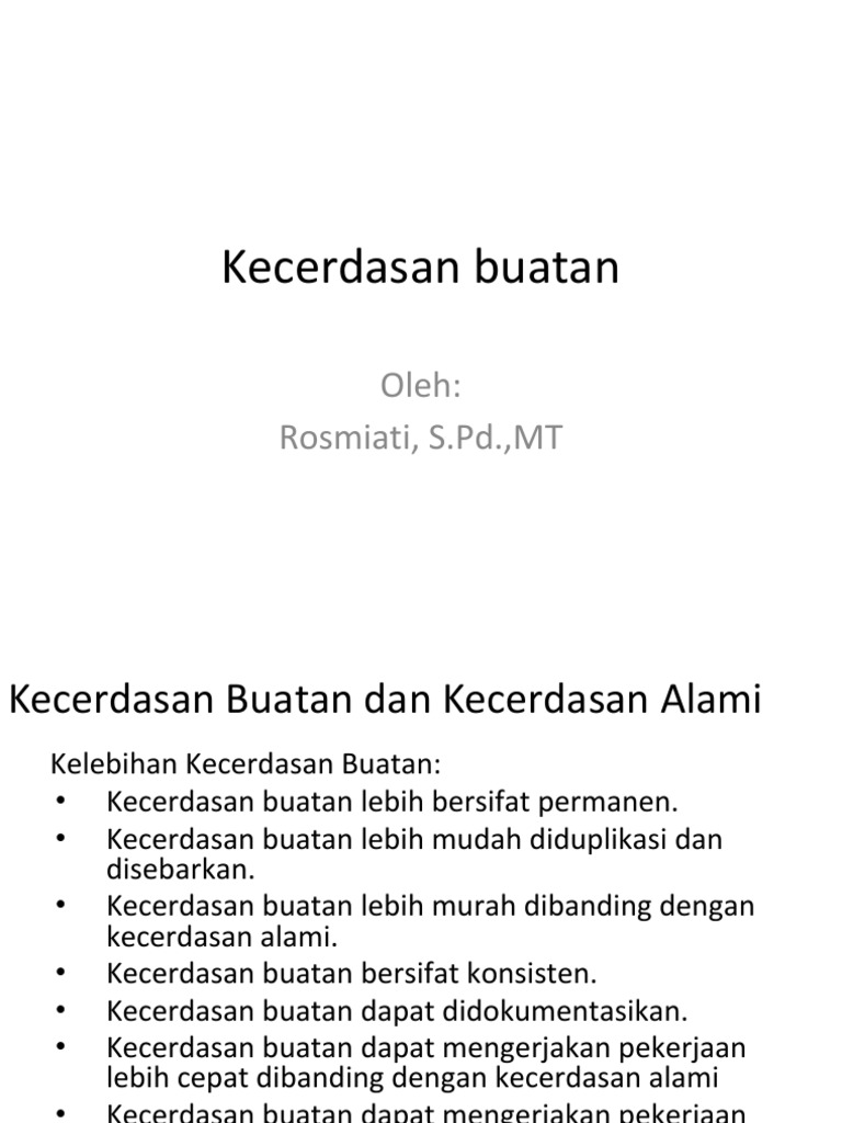 Kecerdasan Buatan - Pertemuan 3 | PDF