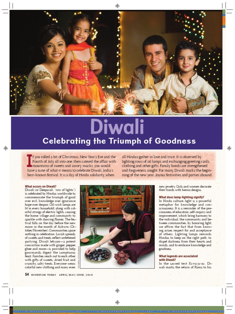 Diwali Hindu Festival | PDF | Religion And Belief