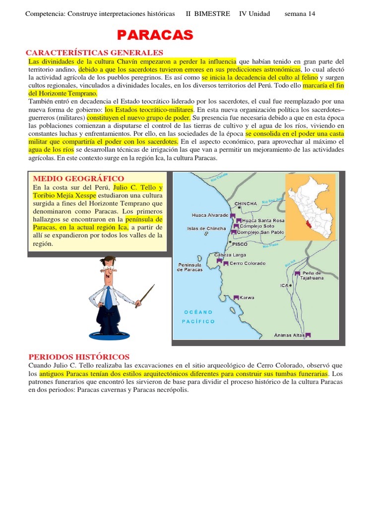 Paracas 1 Er Año | PDF | Cultura (general) | Artes (general)