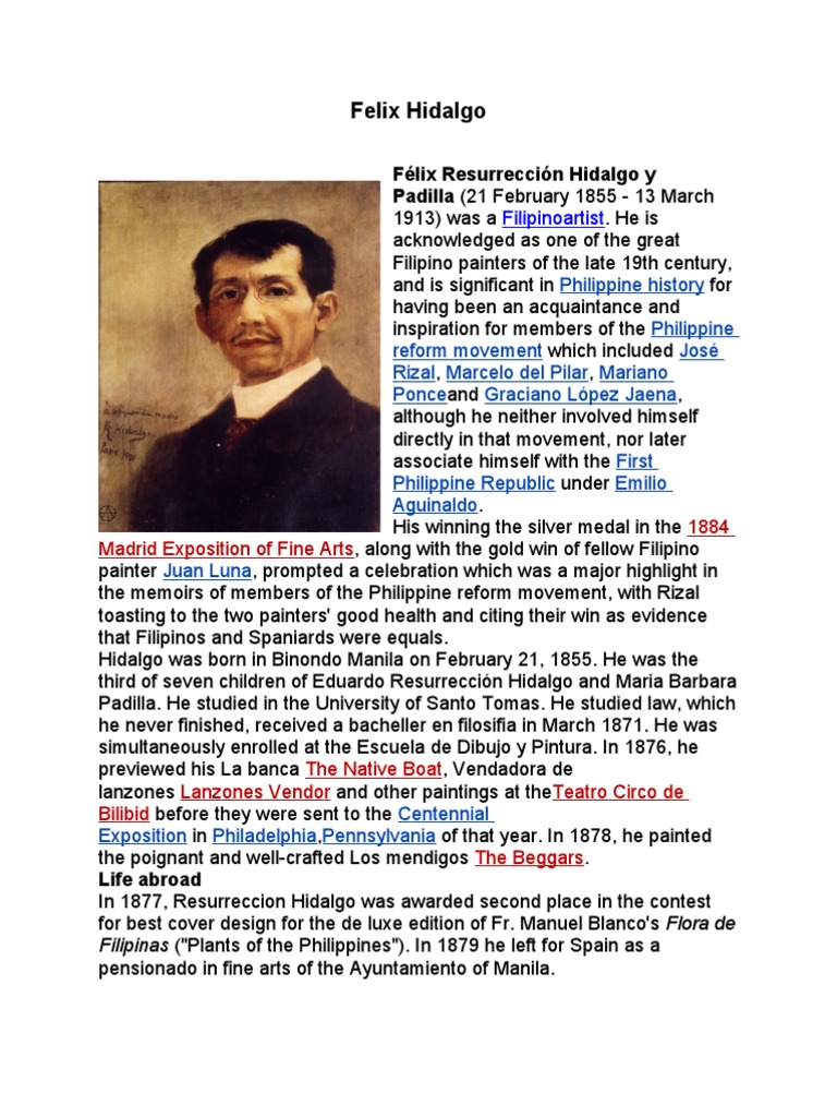 Felix Hidalgo | Philippines | Free 30-day Trial | Scribd