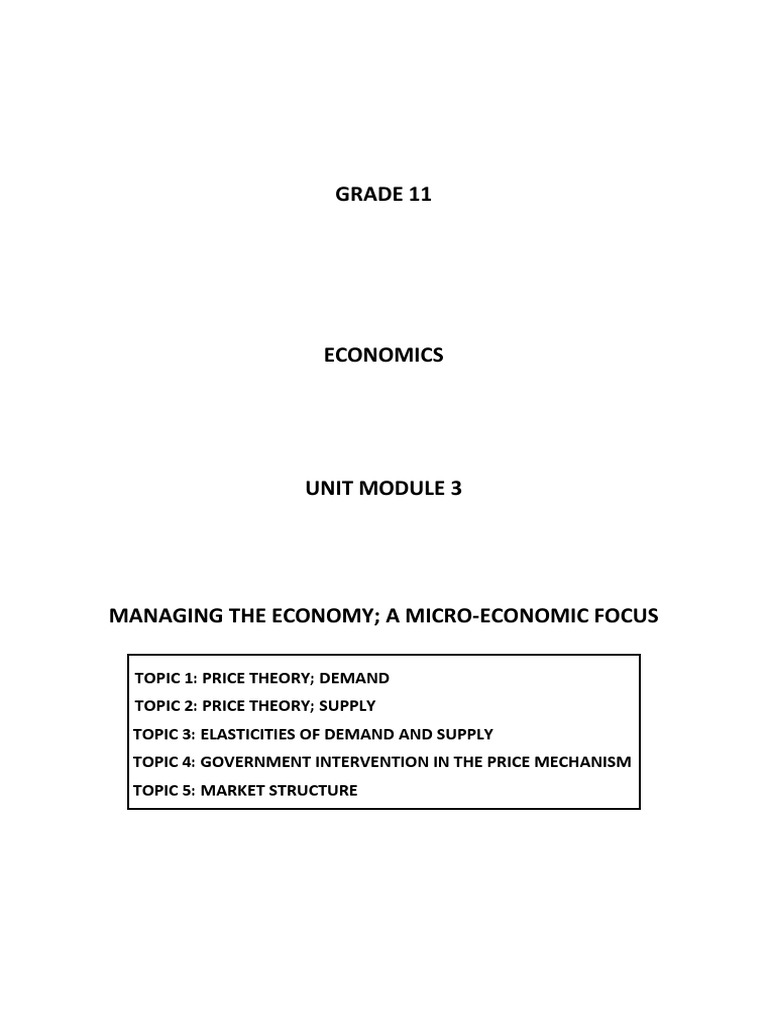 Grade 11 Module 3 | PDF | Demand Curve | Demand