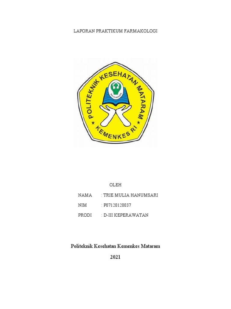 Laporan Praktikum Farmakologi | PDF | Pengembangan Diri | Kesehatan ...