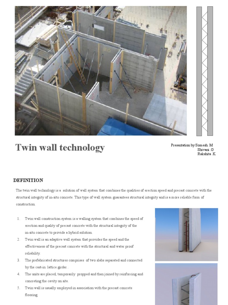 Twin Wall Construction | PDF | Building Information Modeling | Precast Concrete