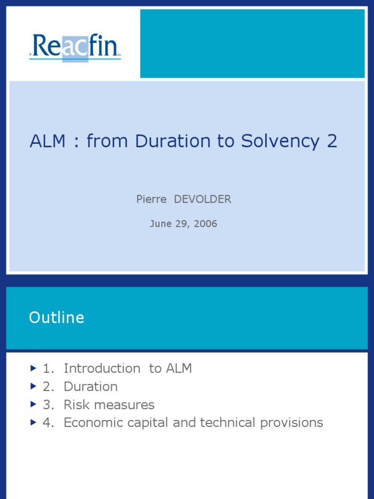 An Introduction to Asset Liability Management: From Duration to ...