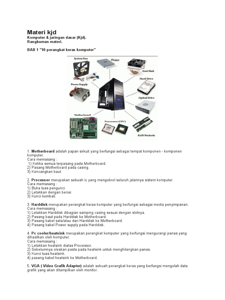 Materi KJD: Hardware dan Perbaikan | PDF